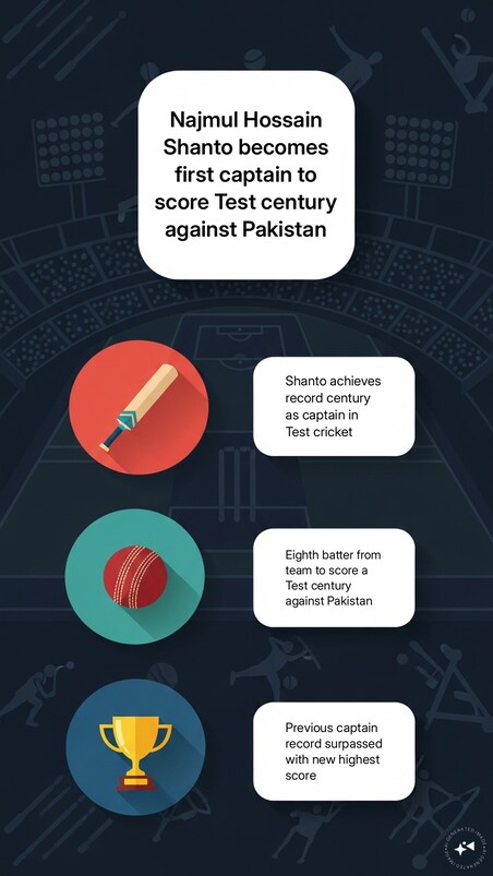 Najmul Hossain Shanto Becomes 1st Bangladesh Captain To Score Test 100 ...