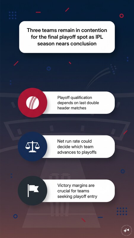 IPL 2026 Playoff Race: How PBKS, RR And KKR Can Qualify? All Scenarios ...