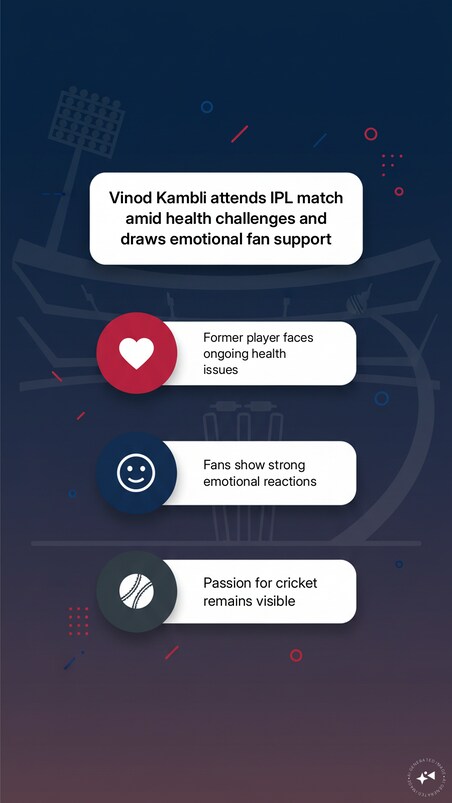 Vinod Kambli Struggles To Walk, Spotted At Wankhede For IPL 2026 MI vs ...