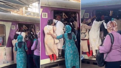 Viral Mumbai Rush In Local Train Shocks Social Media; Internet Says ...