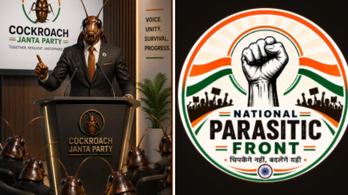 Cockroach Janta Party & National Parasitic Front: Political, Satirical ...