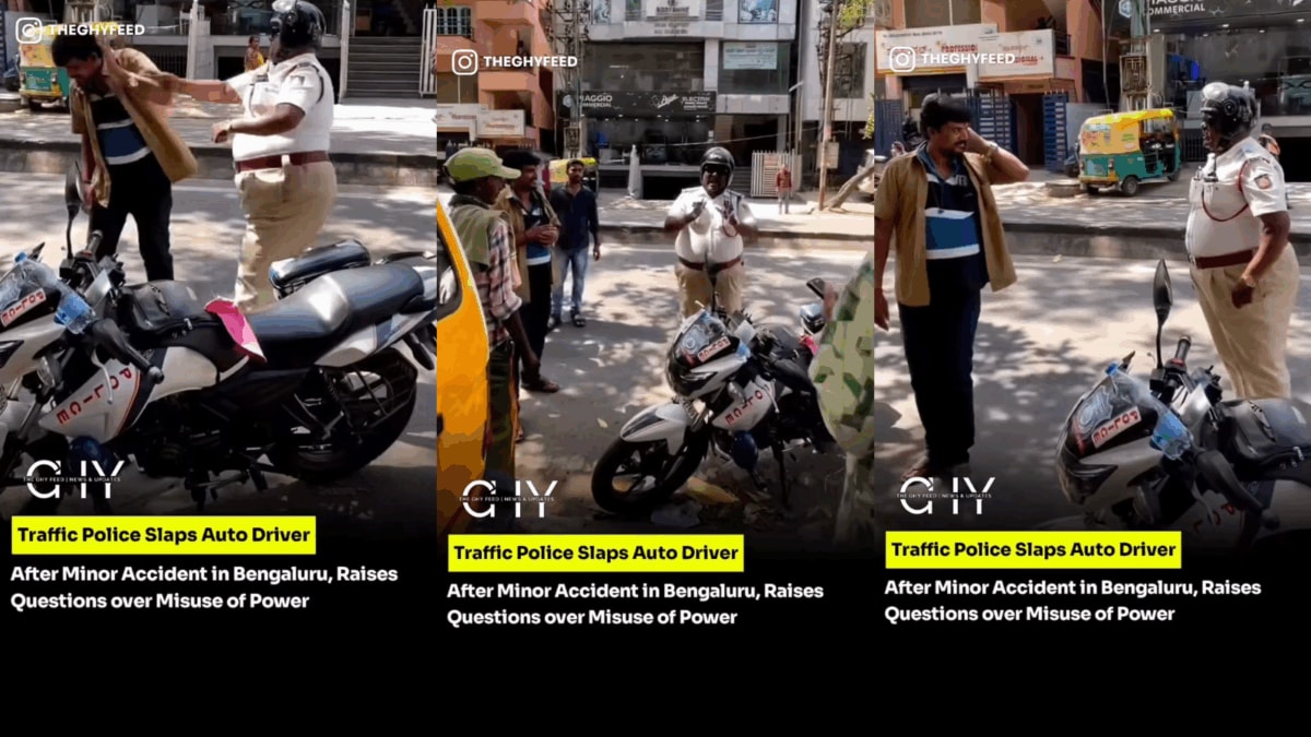 Bengaluru Traffic Cop Slaps Auto Driver After Accident, Video Triggers ...