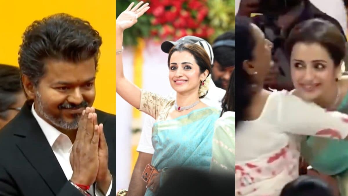Watch: 'Proud' Trisha Krishnan Hugs Vijay's Mother, Sister As ...