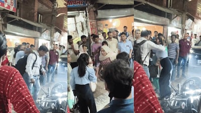 Noida Street Chaos: Woman Busy On Phone Slaps Biker After Small Touch ...