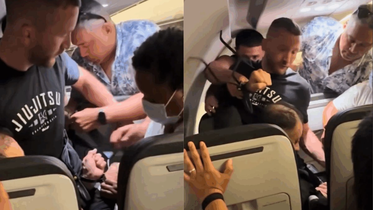Ex-MMA Fighter Jumps In To Save The Day After Passenger Tries To Open ...