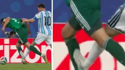 Lionel Messi Escapes Red Card? Furious Fans Cry 'Foul' As Argentina ...