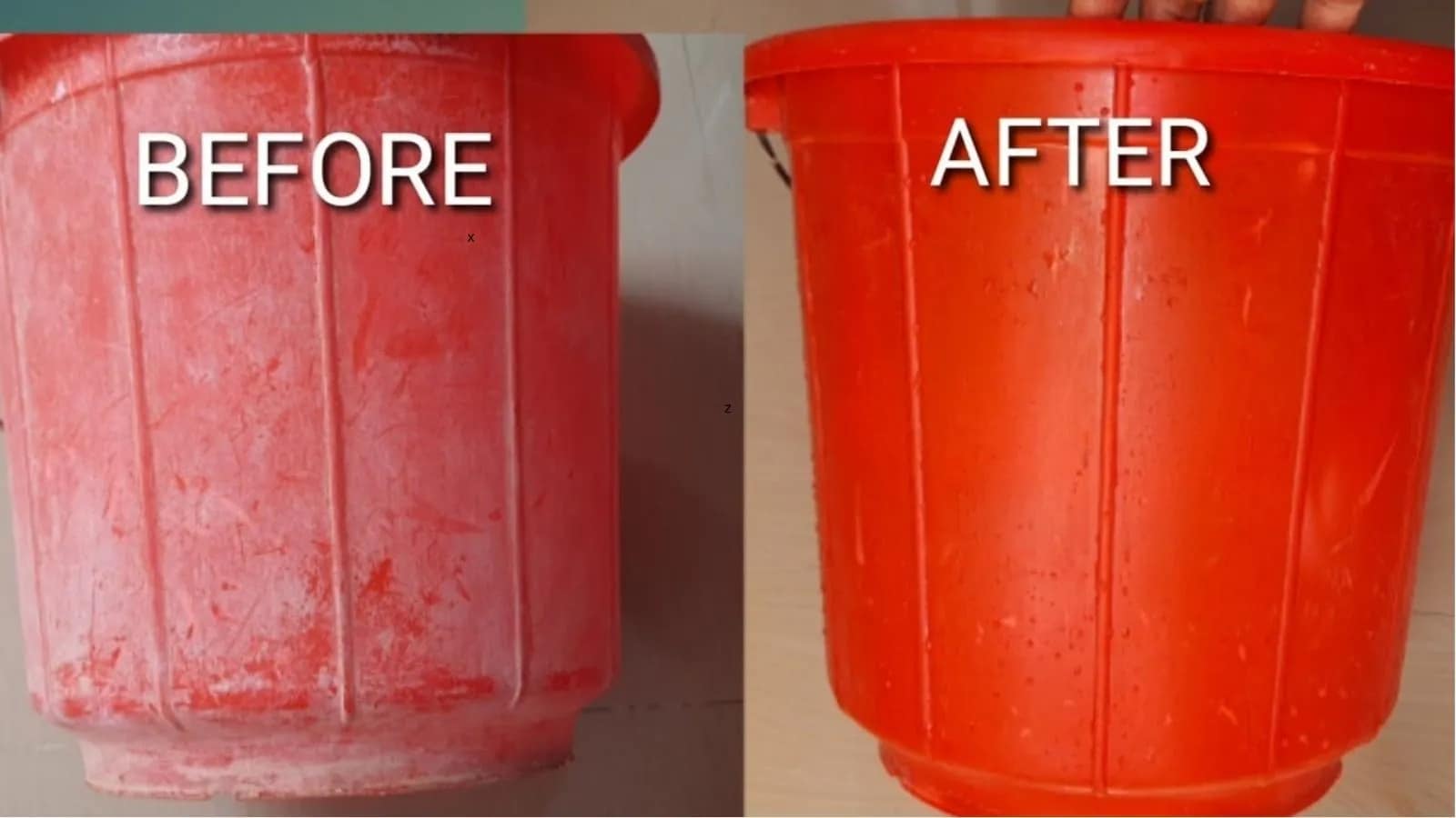 Remove White Deposits From Plastic Buckets And Mugs Using These Kitchen ...