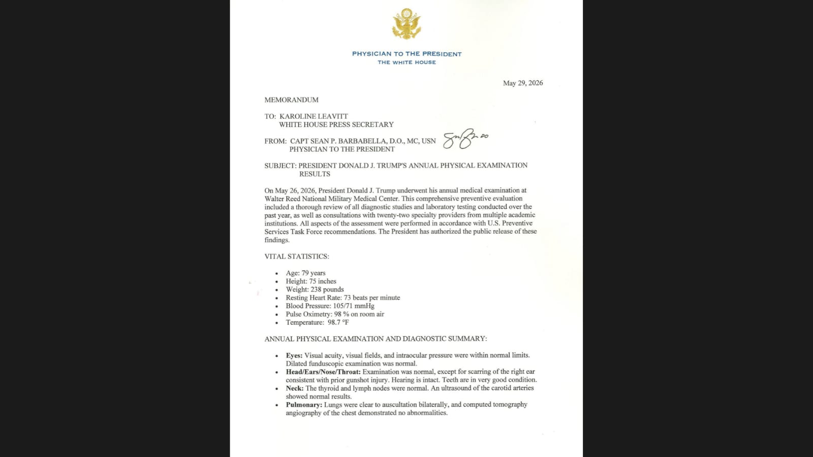 What Is Donald Trump's Weight? US President's Latest Health Checkup ...