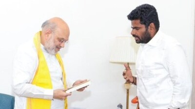 Annamalai Submits Resignation To BJP Chief Nitin Nabin, Meets Amit Shah ...