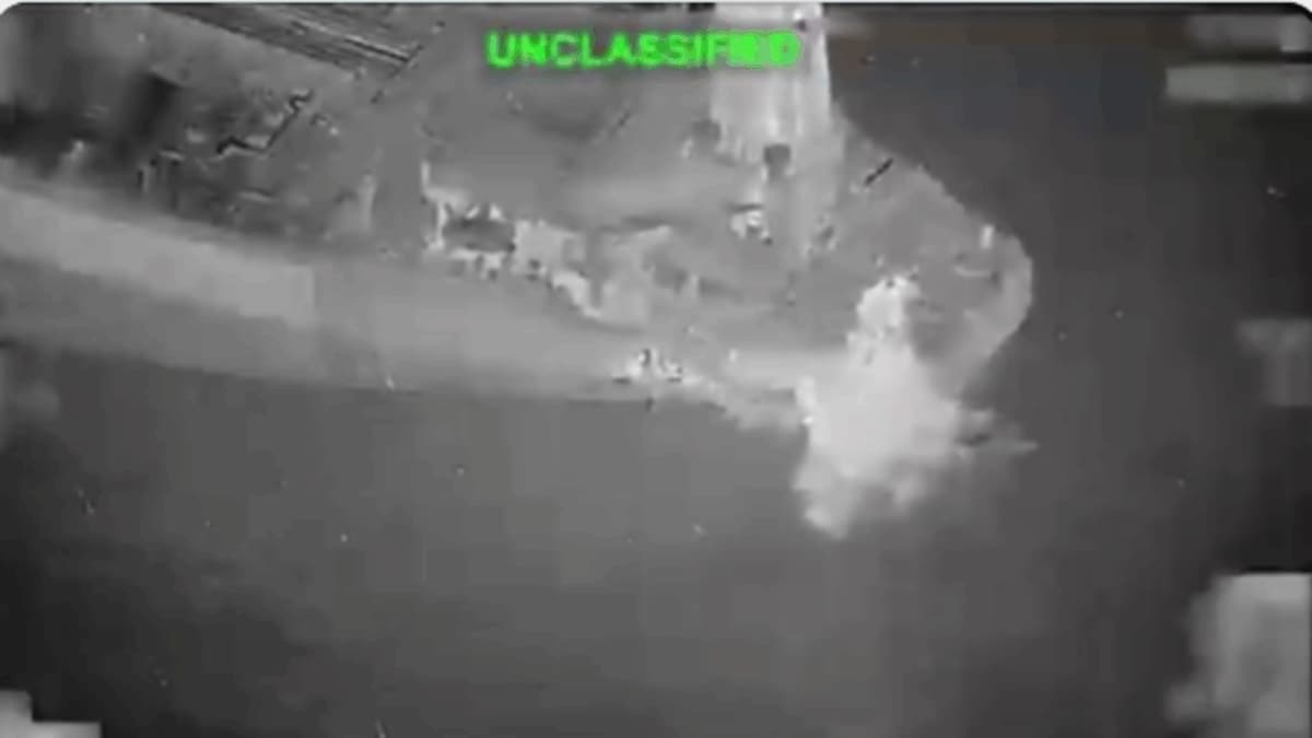 US Releases Footage Of Hellfire Strike That Disabled Tanker Bound For ...
