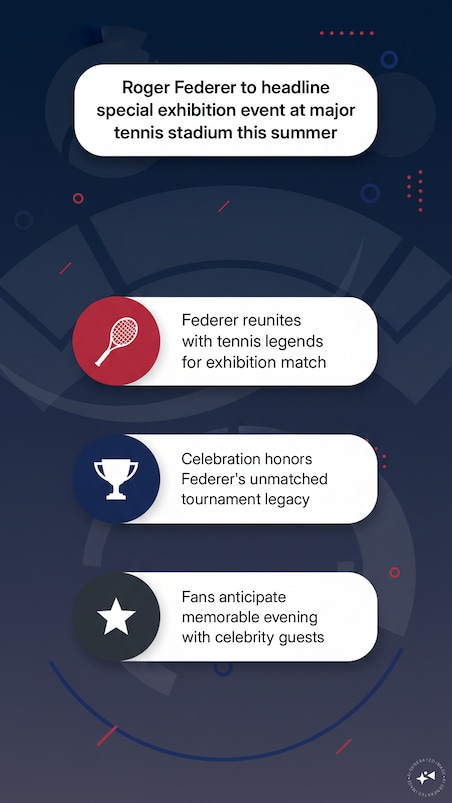 Roger Federer Returns To Tennis At US Open For Arthur Ashe Exhibition ...