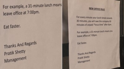 ‘1 Minute Late? Stay 1 Hour Extra’: This Viral Office Notice Is Being ...