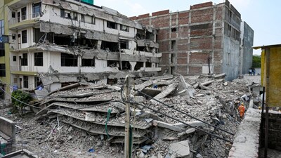 Saket Building Collapse: Owner Arrested, 2 MCD Officials Suspended For ...