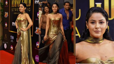 Shehnaaz Gill's Gold Haute Couture Look Is Her Boldest Fashion ...