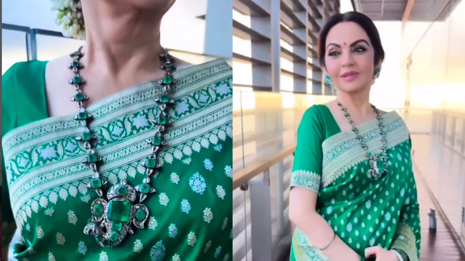 From Emerald Ganesh Necklace To Patola Saree: Four Times Nita Ambani ...