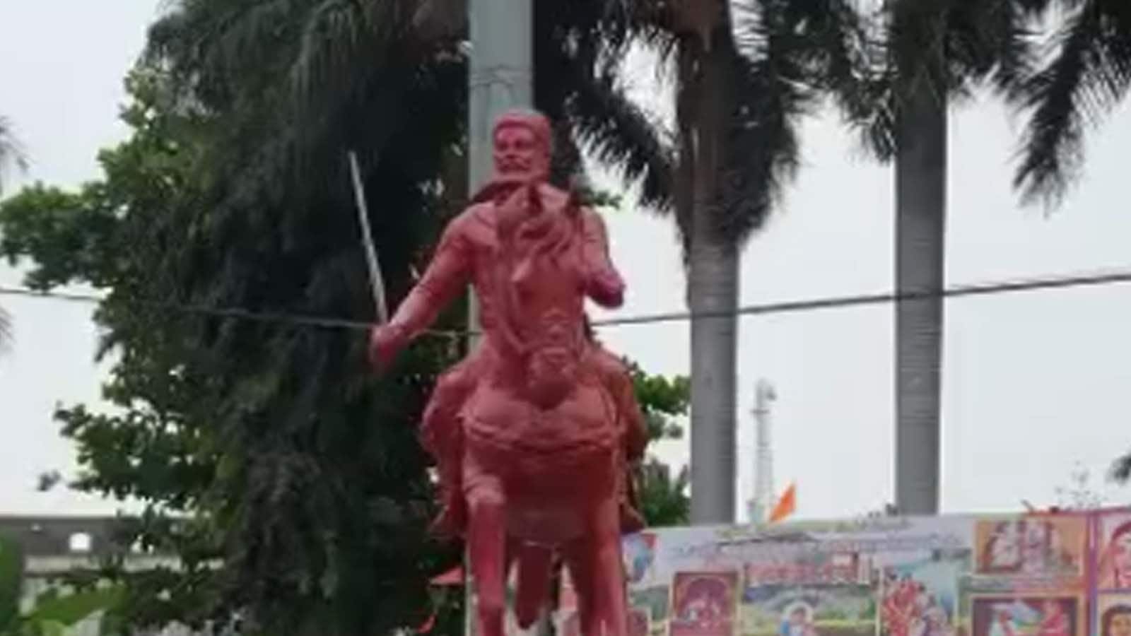 Statue of shivaji maharaj placed in front of birthplace of Rajmata ...