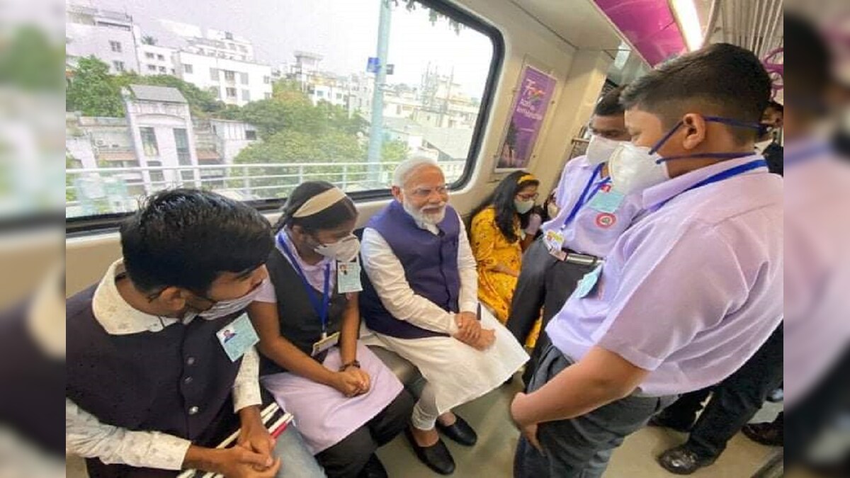 Pm narendra modi inaugurated the Pune Metro and travelled on board with ...