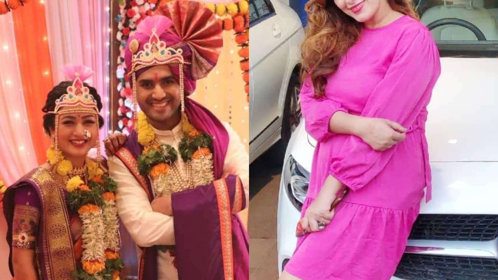 Sukh mhanje nakki kay asta fame mandar jadhav wife mitika sharma is ...