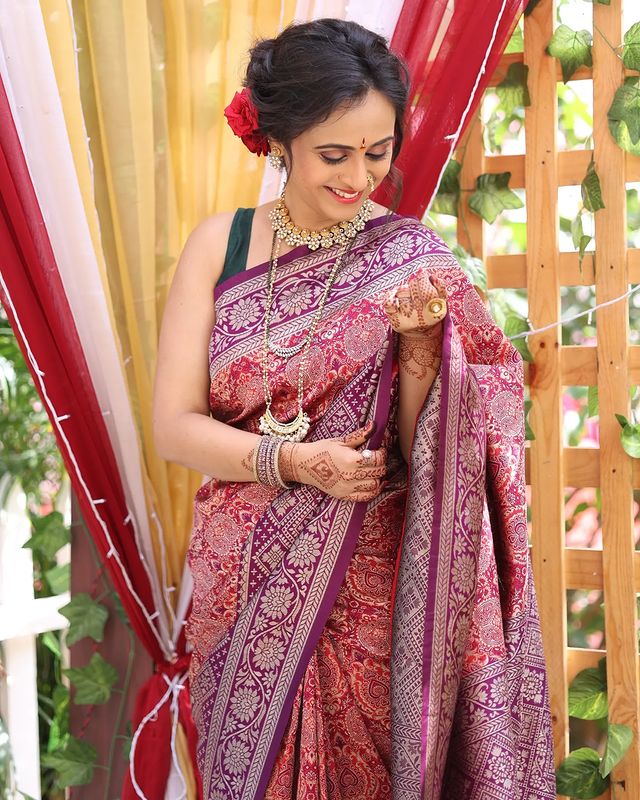 lek majhi durga fame actress sai ranade saree look viral on social ...