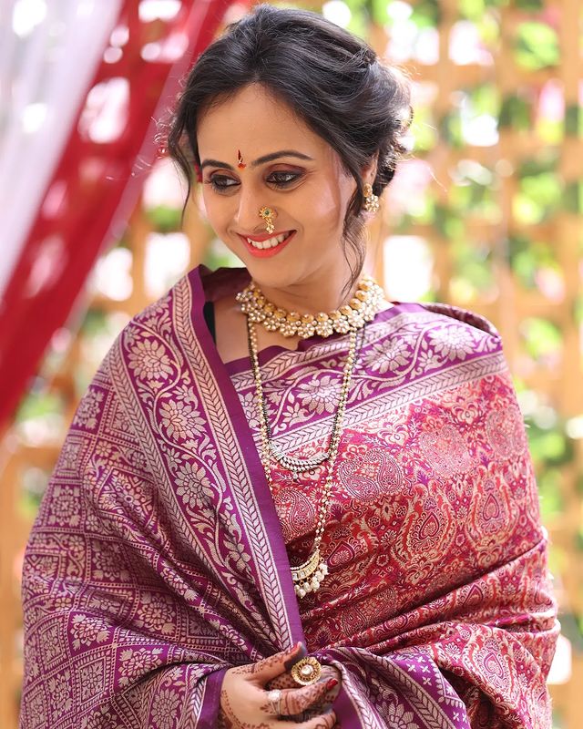 lek majhi durga fame actress sai ranade saree look viral on social ...