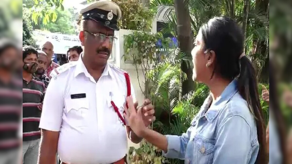 Karnataka BJP MLA Aravind Limbavali daughter misbehaves with traffic ...