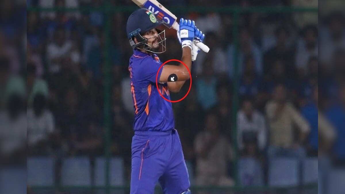 Shreyas Iyer using K sticker while playing what is it know the details ...