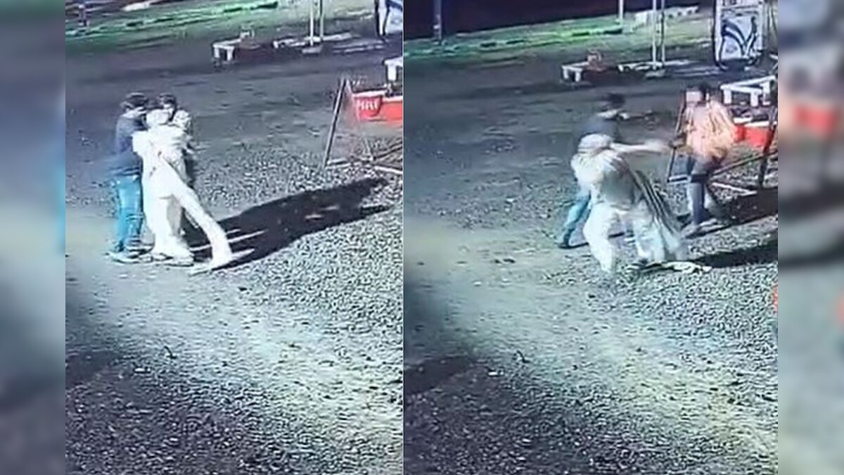 Robbery at petrol pump in beed thief beaten security guard and thief ...