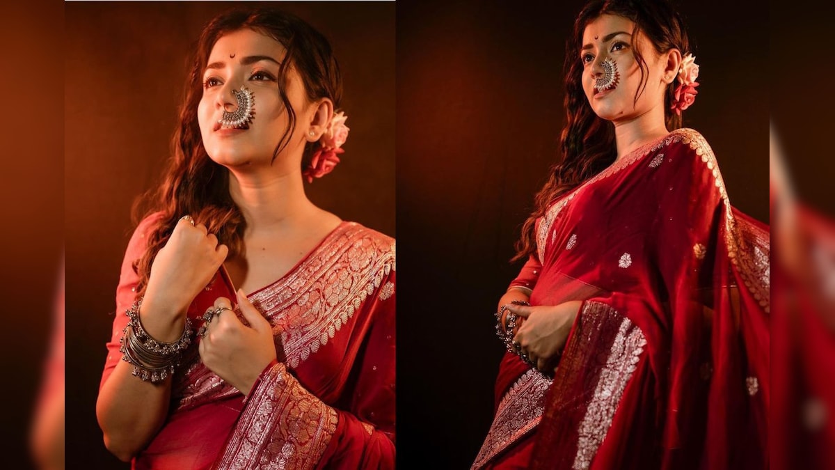 Thipkyanchi rangoli fame appu aka dnyanda ramtirthkar share her saree ...