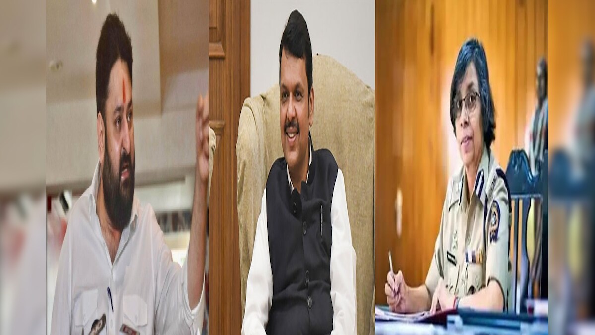 Mohit Kamboj Rashmi Shukla meet Devendra Fadnavis at sagar bungalow ...