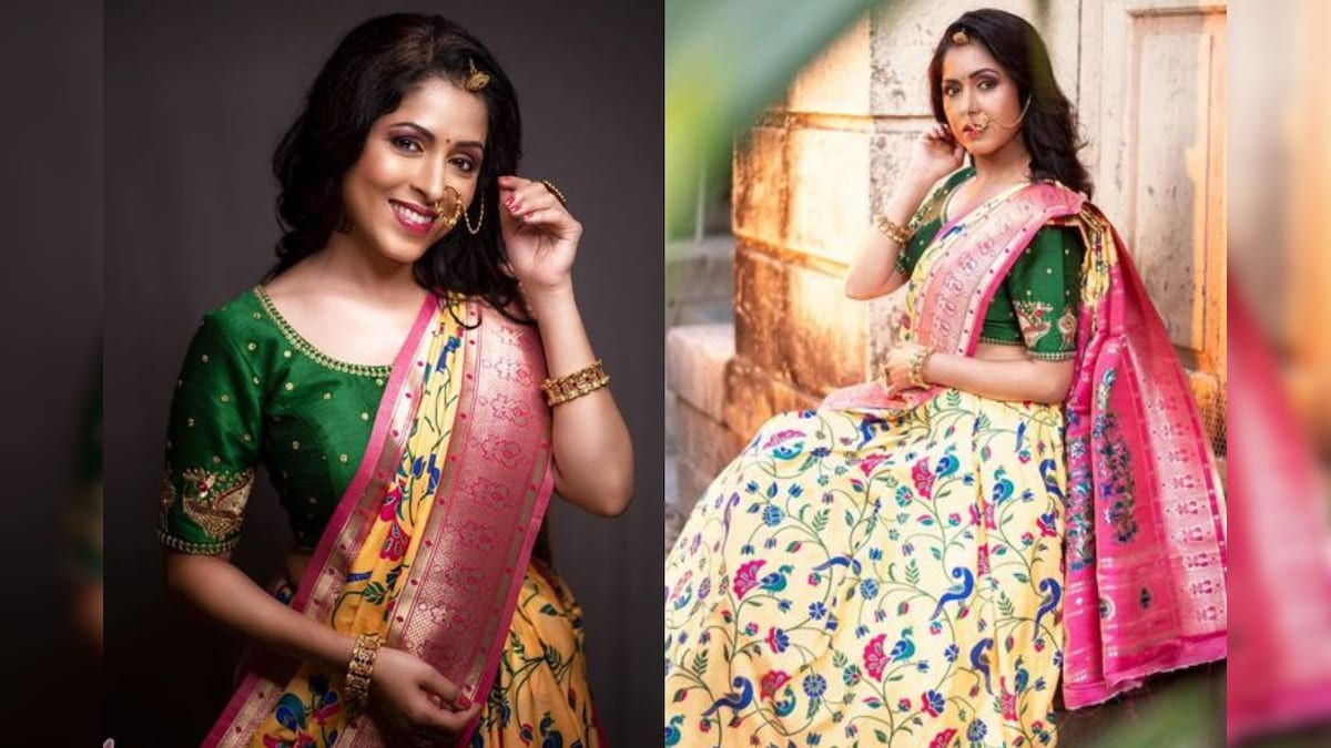 Punam Chandorkar : बनारसी पिवळ्या पैठणी खुललं विशाखाचं सौंदर्य ...