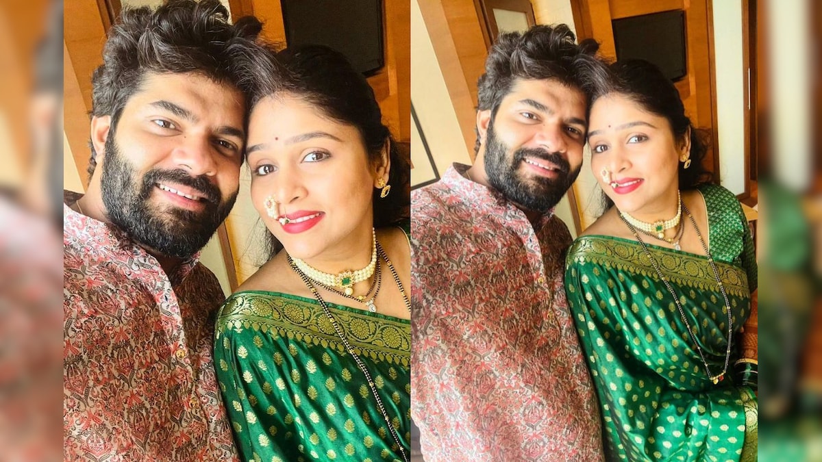 Hardeek Akshaya After Wedding Look: लाल टिकली, हिरवी साडी अन् साधं ...