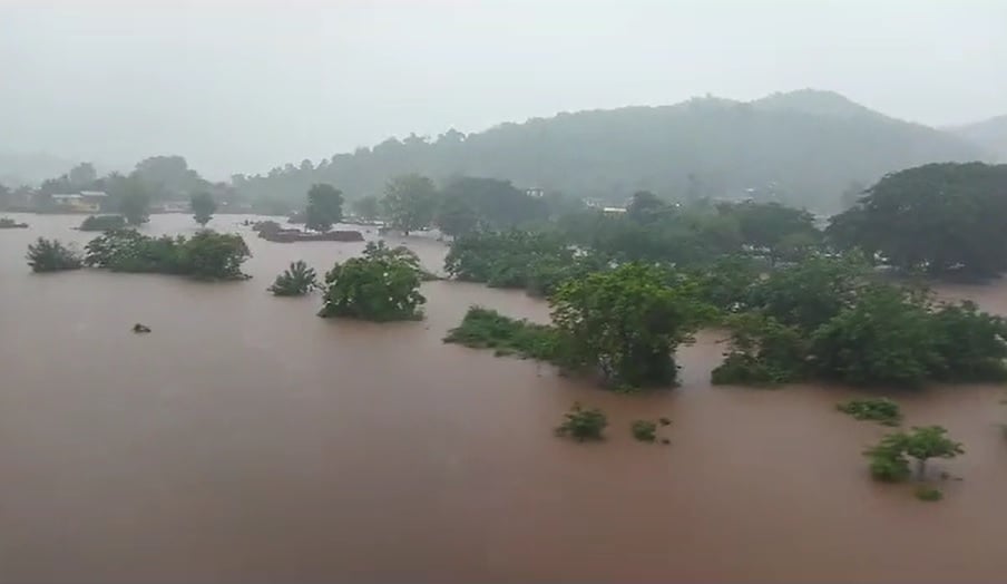 Raigad Rain: रायगडला पावसाने झोडपले,सर्वत्र पूर परिस्थिती; जनजीवन ...