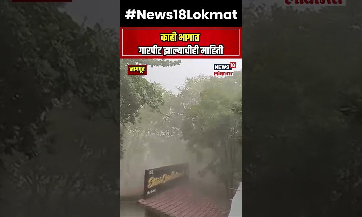 Nagpur Rain : उष्णतेच्या लाटेत वादळी पाऊसाची हजेरी! कसा कोसळला पाऊस? पाहा...