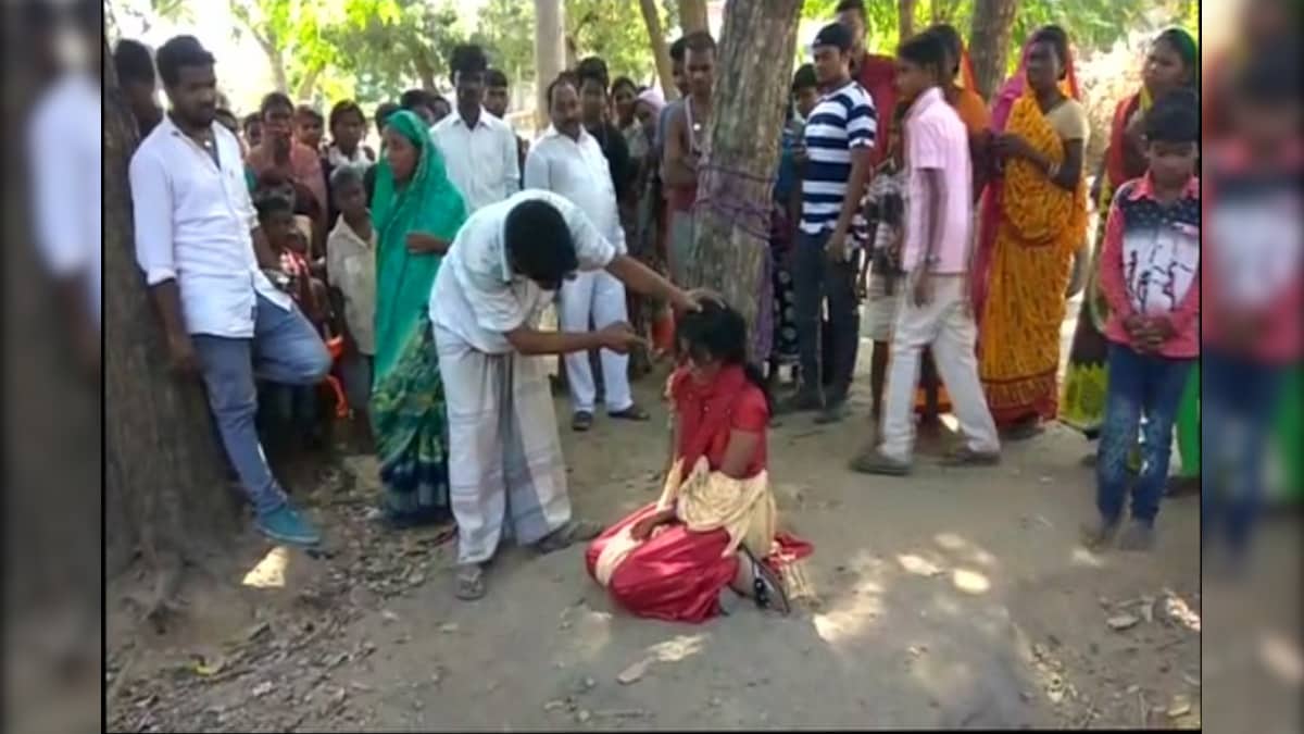Bihar Woman Tied To Tree Thrashed On Panchayats Orders For Eloping