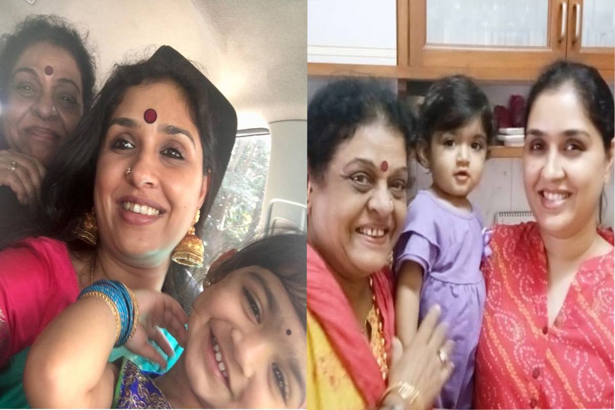 ಒಂದೇ ಫ್ರೇಮಿನಲ್ಲಿ ಮೂರು ತಲೆಮಾರು: ಮಗಳು-ಅಮ್ಮನೊಂದಿಗೆ ಅನು ಪ್ರಭಾಕರ್