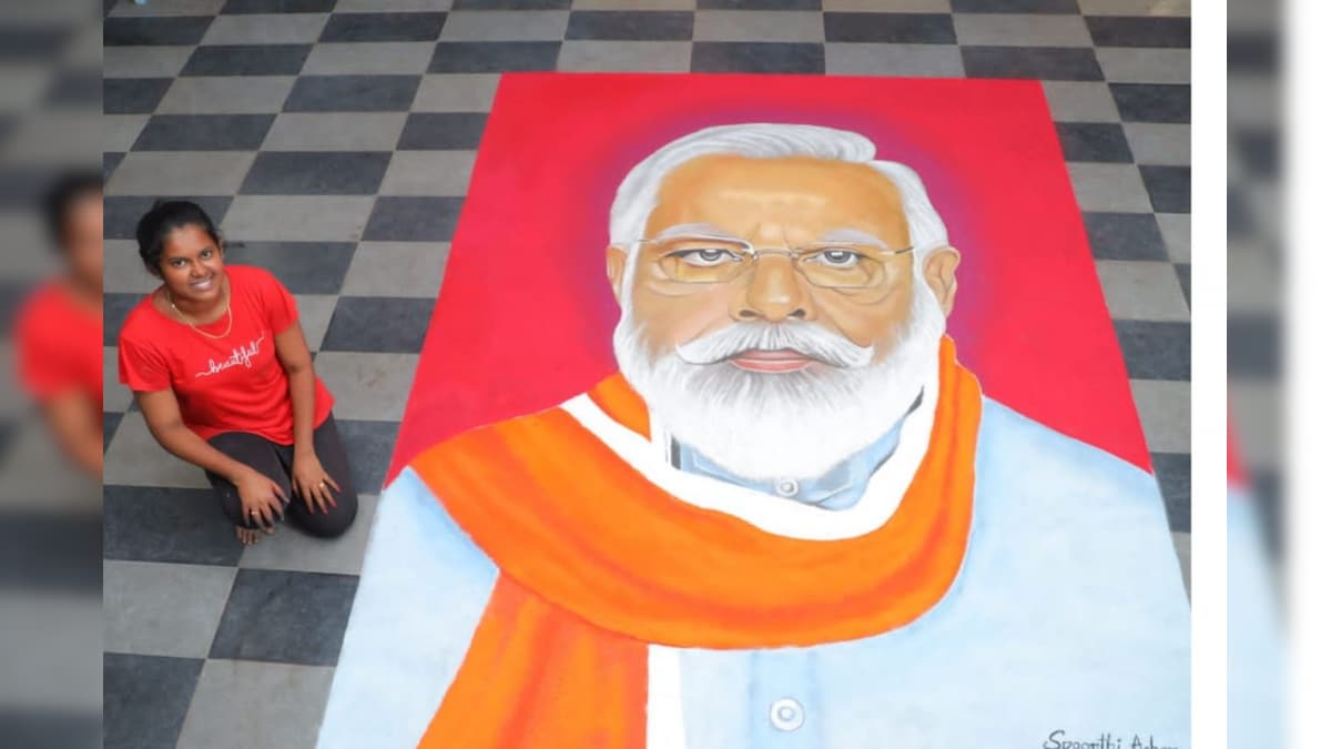 PM Modi 72nd Birthday: 12 ಅಡಿ ಎತ್ತರ, ಏಳೂವರೆ ಅಡಿ ಅಗಲ, 15 ಗಂಟೆ ಶ್ರಮ ...