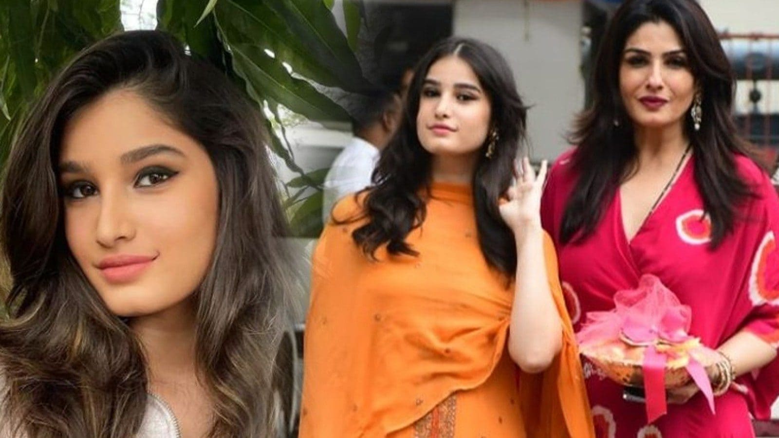 Raveena Tandon celebrates Ganesh chathurthi with Daughter Rasha Tandon ...