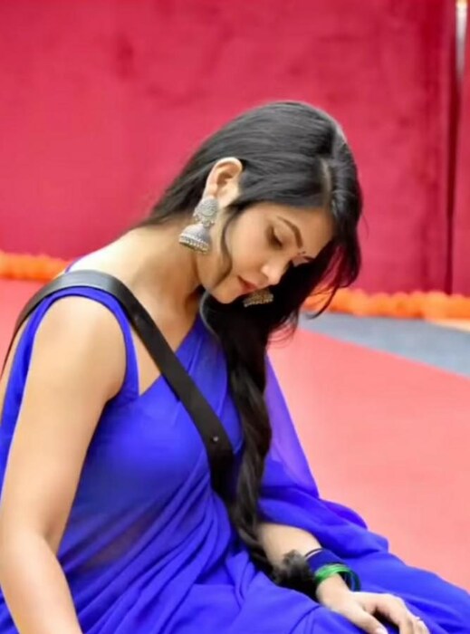 Amulya Gowda: ನೀಲಿ ಸೀರೆಯಲ್ಲಿ ಅಮೂಲ್ಯ ಗೌಡ ಕ್ಯೂಟ್ ಲುಕ್!