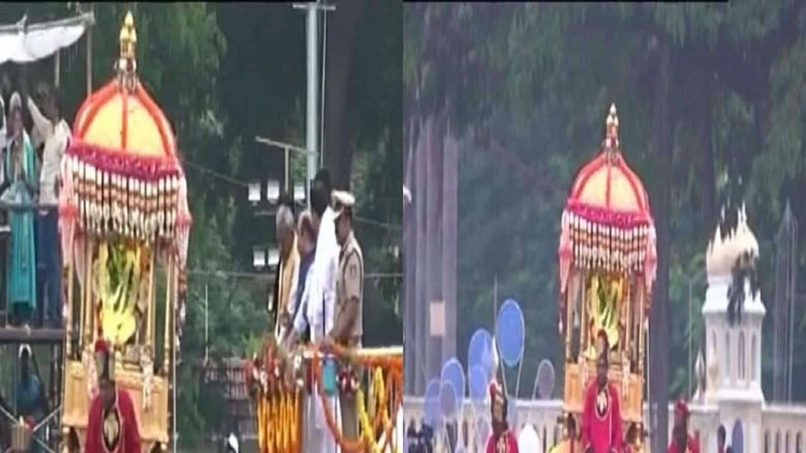 mysuru dasara 2022 jambu savari starts Abhimanyu who carried Ambari in ...