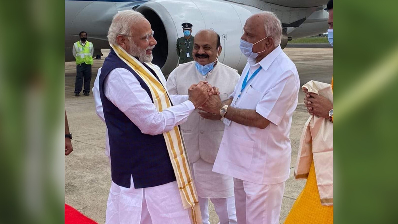 Narendra Modi road show in hubli Hubballi ready to welcome PM sns ...