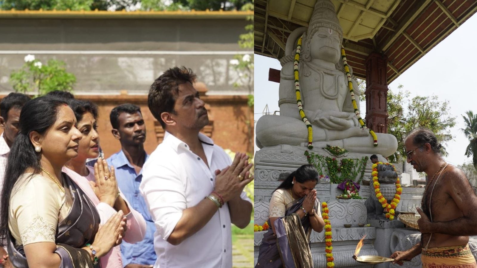 సౌత్ యాక్టర్ అర్జున్ చెన్నైలో నిర్మించిన హనుమాన్‌ టెంపుల్‌లో బీఆర్ఎస్ ...