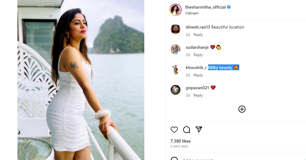 Actress Sharmitha: ಬಿಳಿ ಶಾರ್ಟ್ ಡ್ರೆಸ್ ನಲ್ಲಿ ಗೀತಾ ಅತ್ತೆ! ಮಿಲ್ಕಿ ಬ್ಯೂಟಿ ...