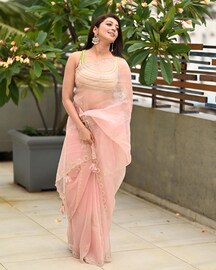 pranitha half saree function