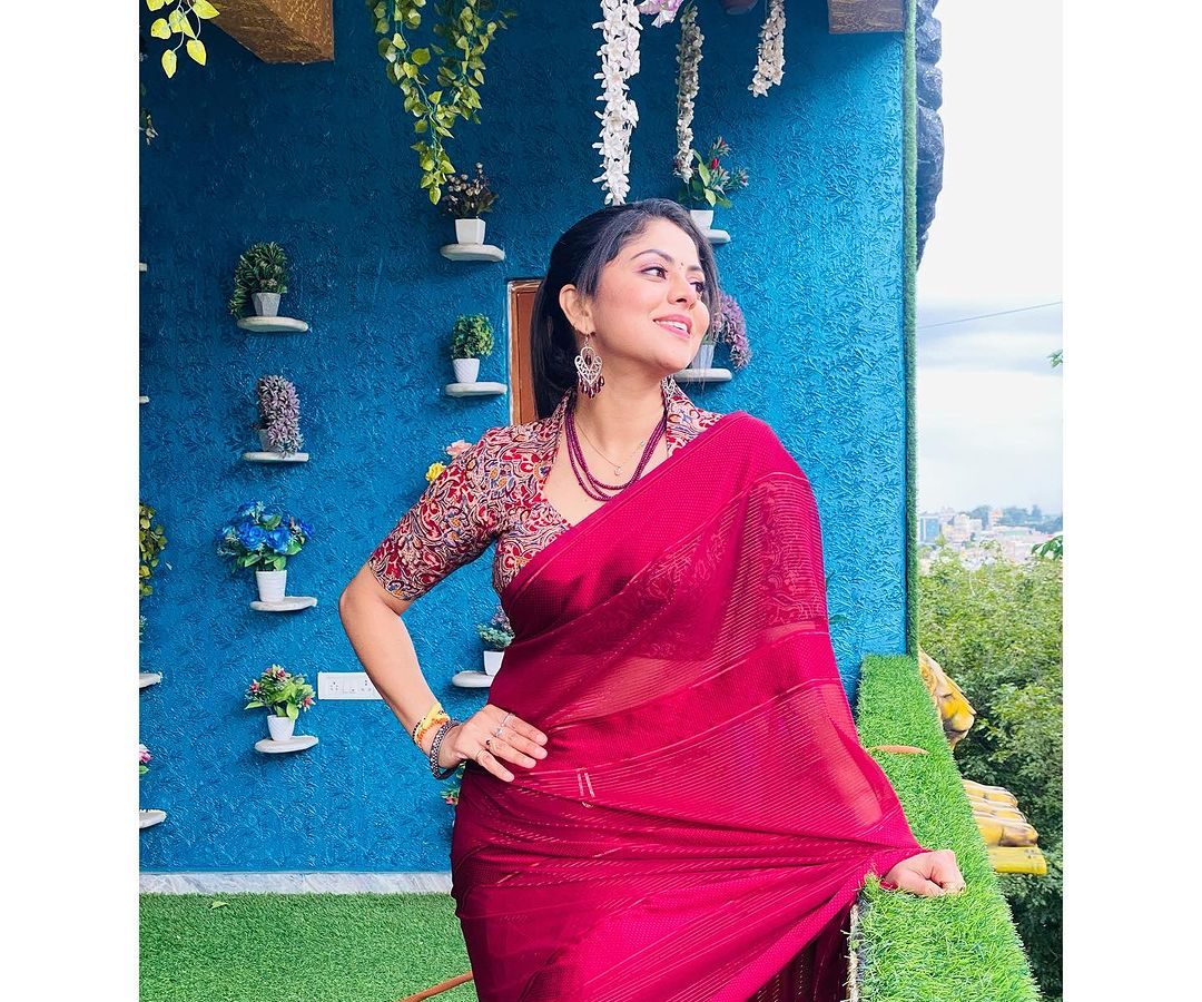 Sharmitha Gowda: ಕೆಂಪು ಸೀರೆಯಲ್ಲಿ ಭಾನುಮತಿ, ಬ್ಯೂಟಿಫುಲ್ ಗೌಡ್ತಿ ಎಂದ ...