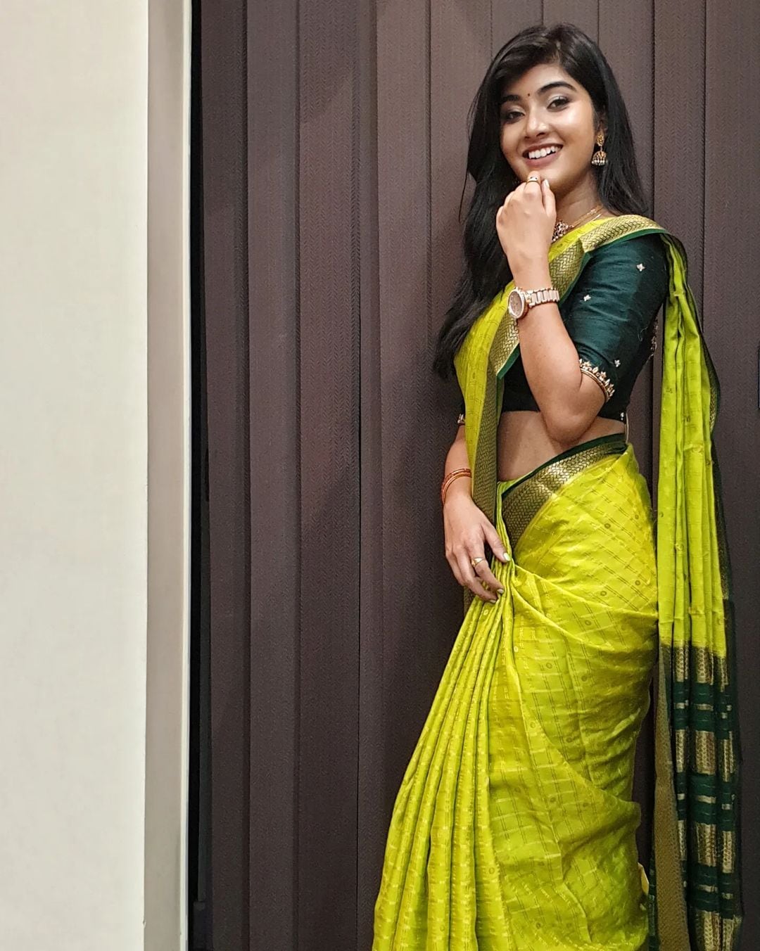 Amrutha Prem: ಗಿಣಿ ಹಸಿರು ಸೀರೆಯಲ್ಲಿ ಅಮೃತಾ! ತುಂಬಾ ಲಕ್ಷಣವಾಗಿದ್ದೀರಿ ಎಂದ ...