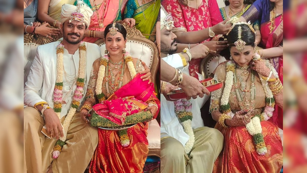 ವೈವಾಹಿಕ ಜೀವನಕ್ಕೆ ಕಾಲಿಟ್ಟ ನಟಿ ಮಾನ್ವಿತಾ ಕಾಮತ್, ಇಲ್ಲಿದೆ ಮದುವೆ ಫೋಟೋಸ್ ...