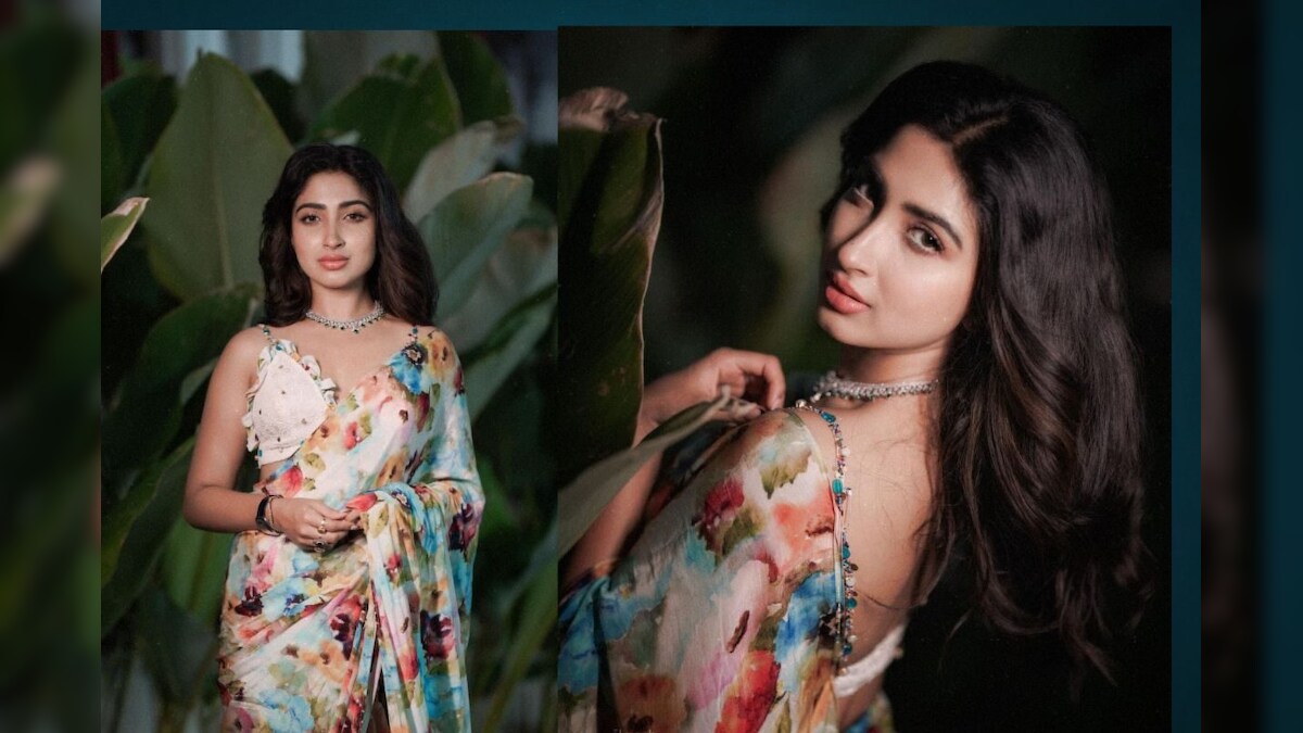 Saanya Iyer: ಕಲರ್ ಫುಲ್ ಫ್ಲೋರಲ್ ಸೀರೆ ಉಟ್ಟ ಸಾನ್ಯಾ ಐಯ್ಯರ್ | saanya iyer ...