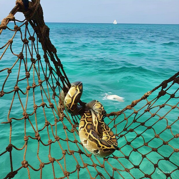 Viral News: ಮೀನಿಗಾಗಿ ಬಲೆ ಬೀಸಿದವ್ರು, ಬಲೆ ಮೇಲಕ್ಕೆತ್ತಿದಾಗ ಓಡಿ ಹೋದ್ರು ...