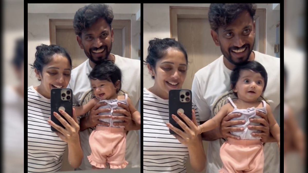 Darling Krishna: ಲವ್ ಯು ಚಿನ್ನ ಎಂದ ಅಪ್ಪ ಅಮ್ಮನ ಹಾಡಿಗೆ ಕಿಲ...ಕಿಲನೇ ನಕ್ಕು ...