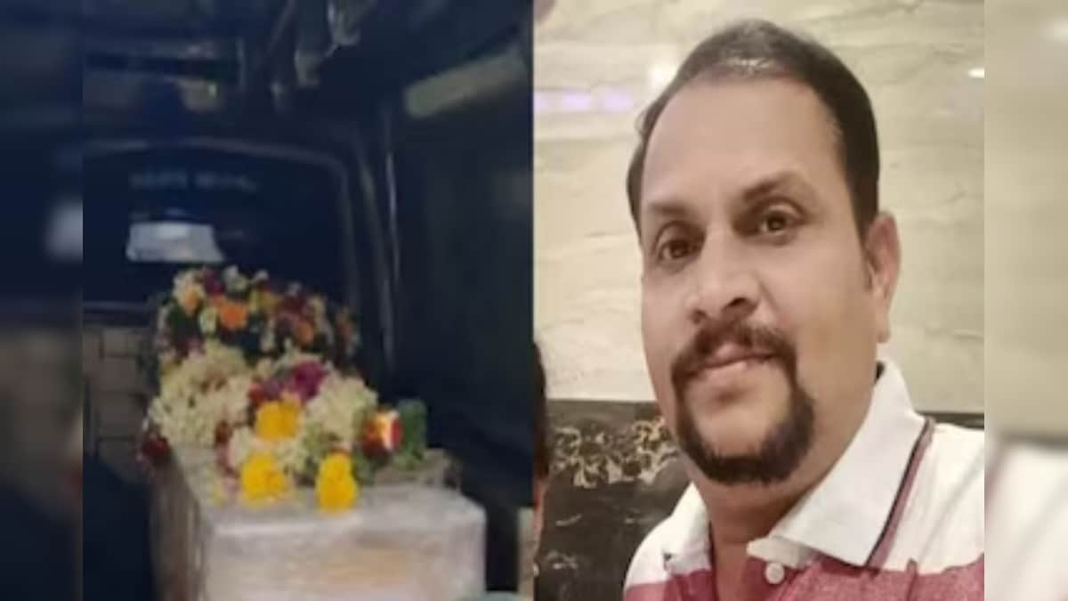 ಶಿವಮೊಗ್ಗದಲ್ಲಿ ಮಂಜುನಾಥ್ ಅಂತ್ಯಕ್ರಿಯೆ, ಮಗನಿಂದ ಚಿತೆಗೆ ಅಗ್ನಿಸ್ಪರ್ಶ; ಗಂಡನ ಪಾದ ...